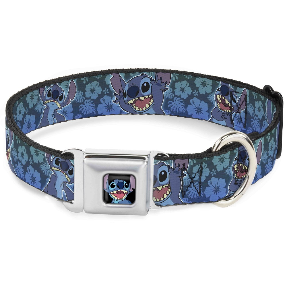 Disney Pet Collar, Dog Collar Metal Seatbelt Buckle, Stitch Expressions ...