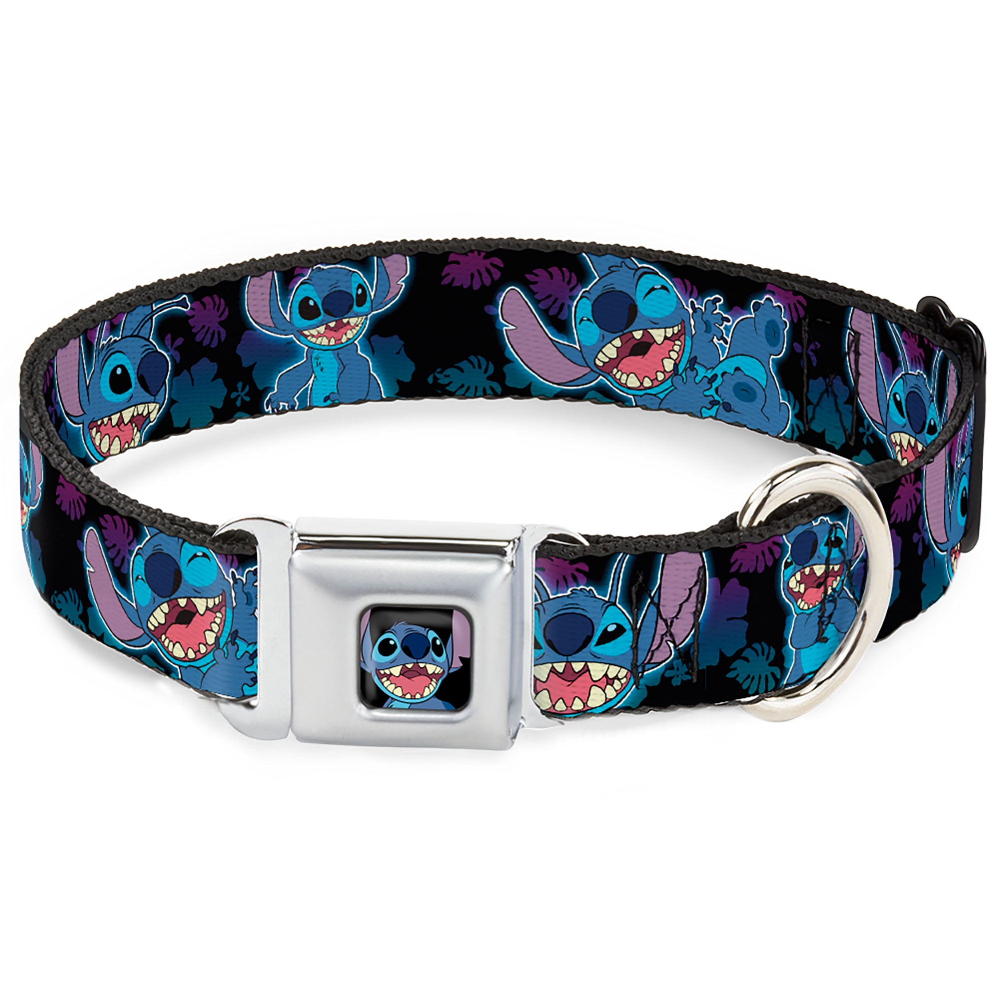 Disney Pet Collar, Dog Collar Metal Seatbelt Buckle, Stitch Expressions ...
