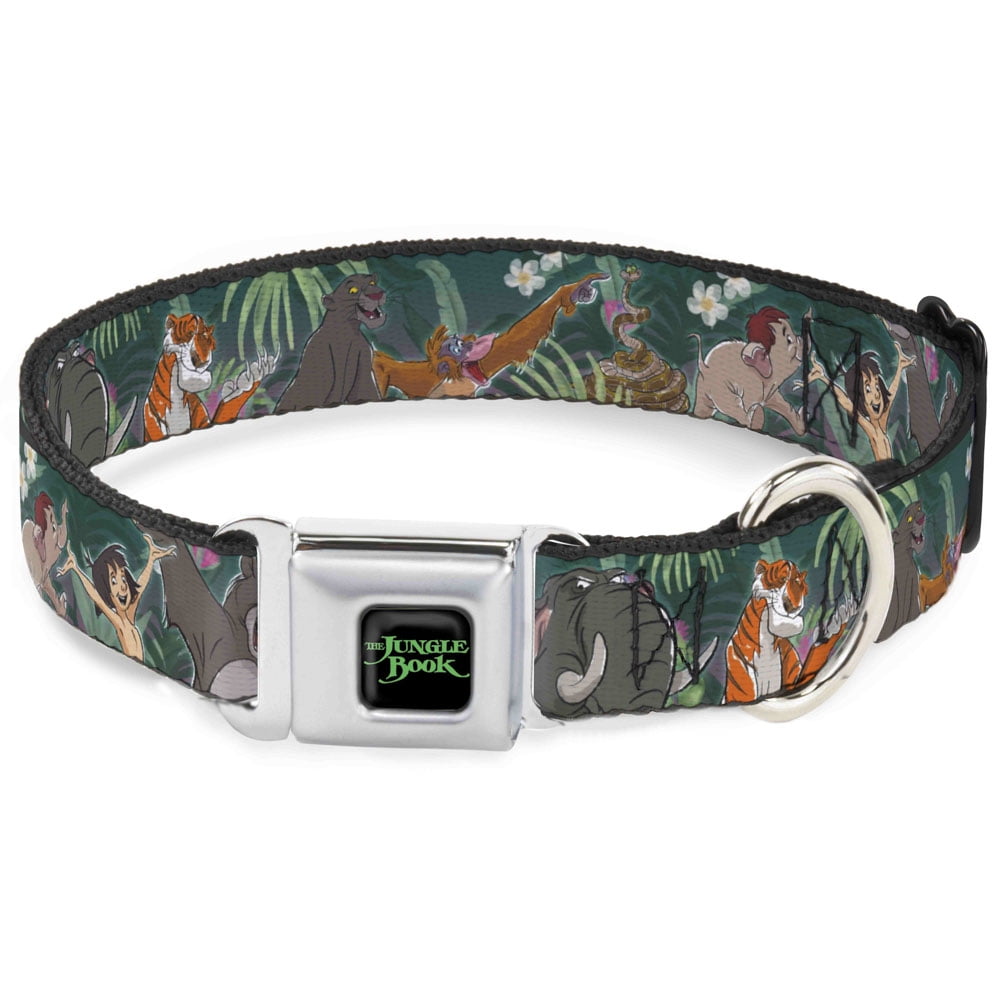 Disney Pet Collar, Dog Collar Metal Seatbelt Buckle, The Jungle Book 8 ...