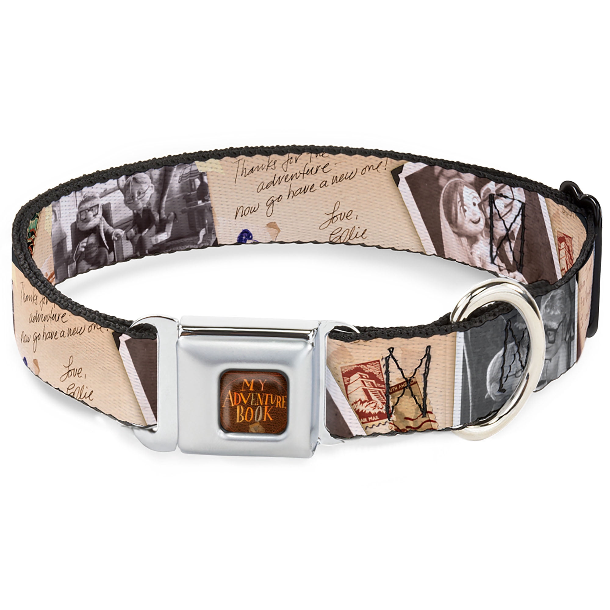 Disney Pet Collar, Dog Collar Metal Seatbelt Buckle, Up Adventure Book ...