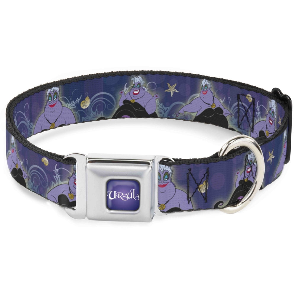 Disney Pet Collar, Dog Collar Metal Seatbelt Buckle, Ursula Poses ...
