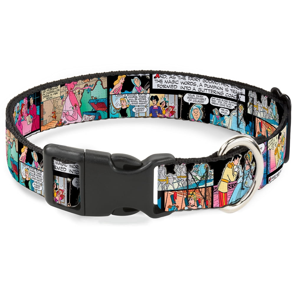 Disney Pet Collar, Dog Collar Plastic Buckle, Cinderella Movie Panels ...