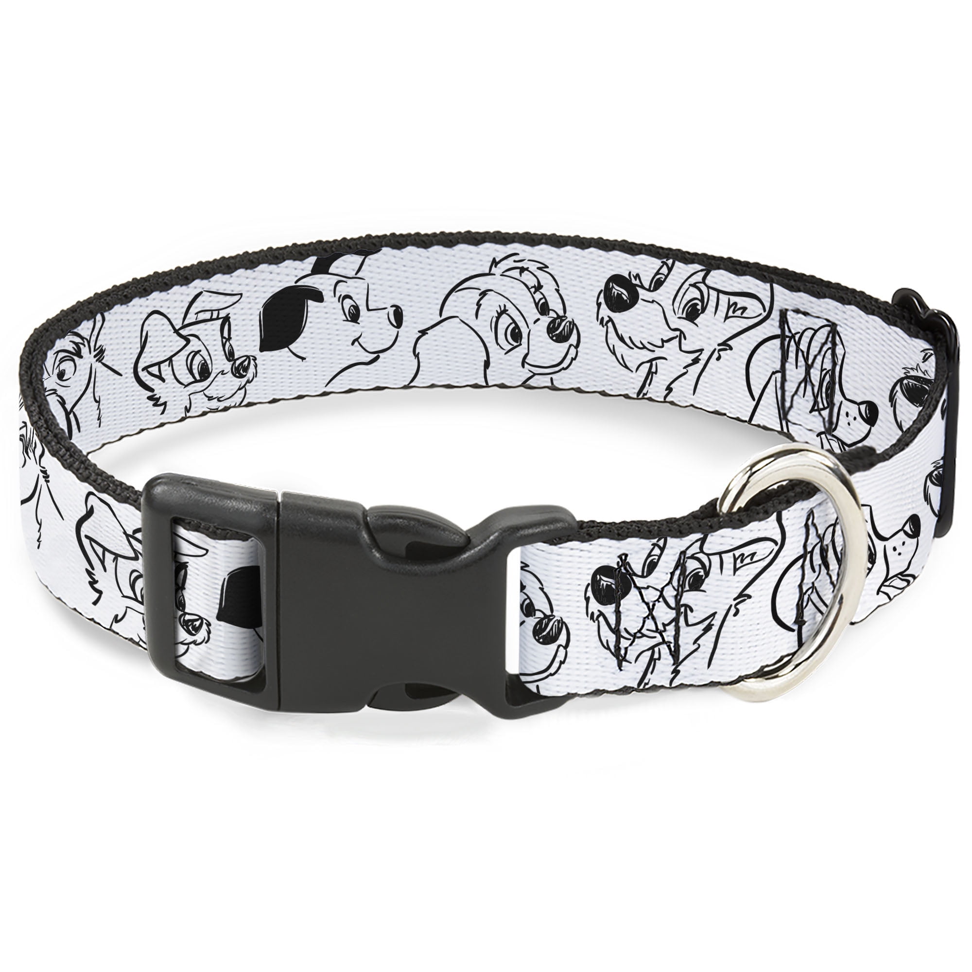 Disney Pet Collar, Dog Collar Plastic Buckle, Disney Dogs Face Outlines ...