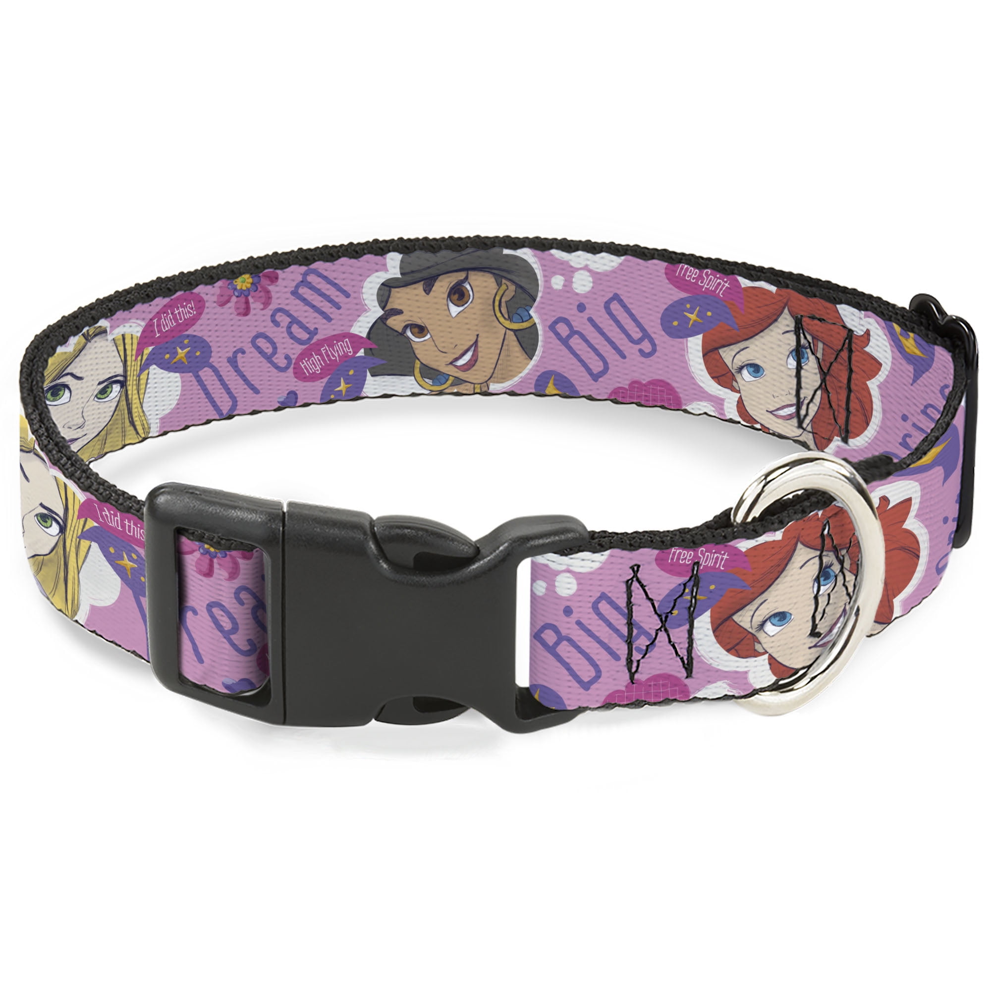 Disney Pet Collar, Dog Collar Plastic Buckle, Disney Dream Big Princess ...