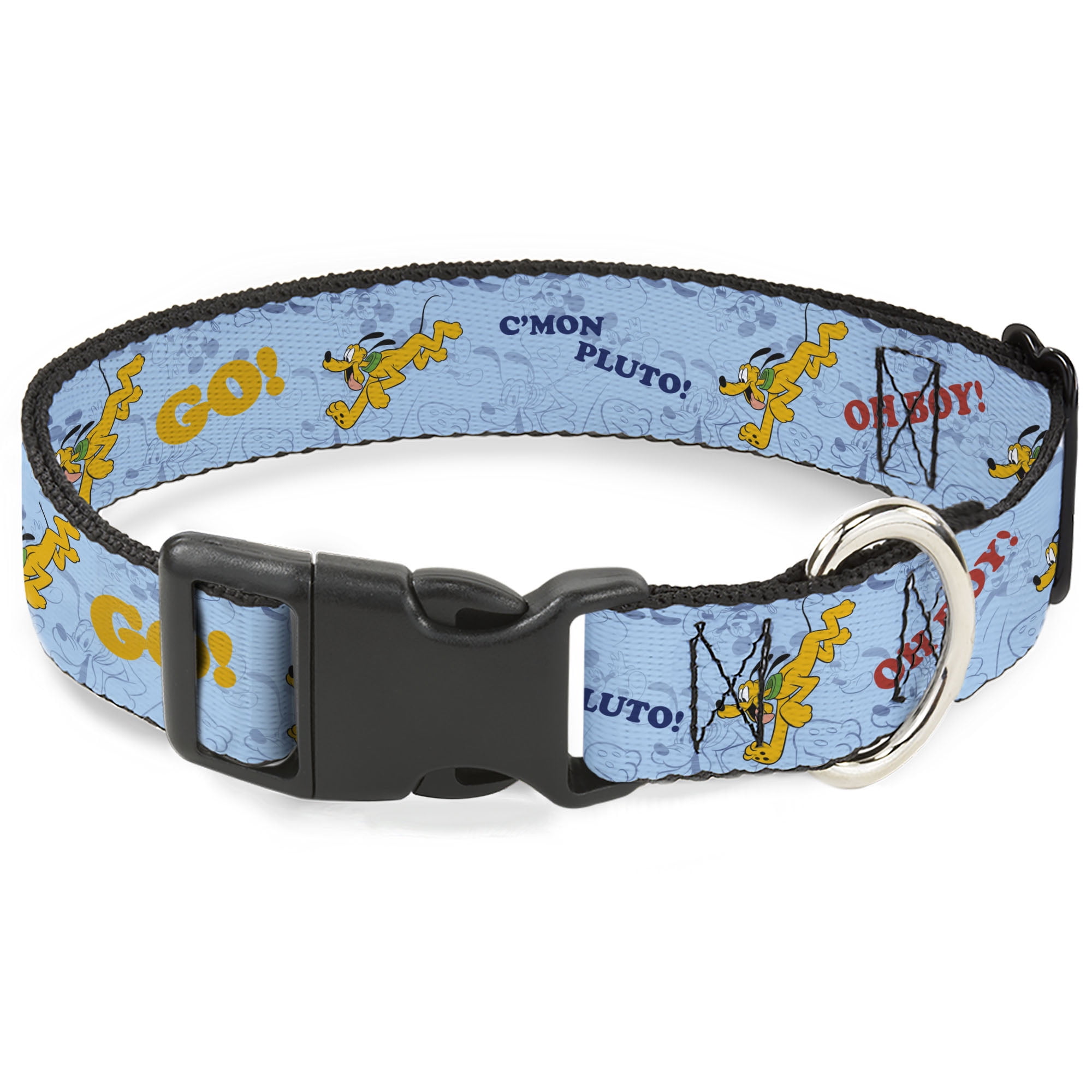 Disney Pet Collar, Dog Collar Plastic Buckle, Disney Pluto Poses and ...