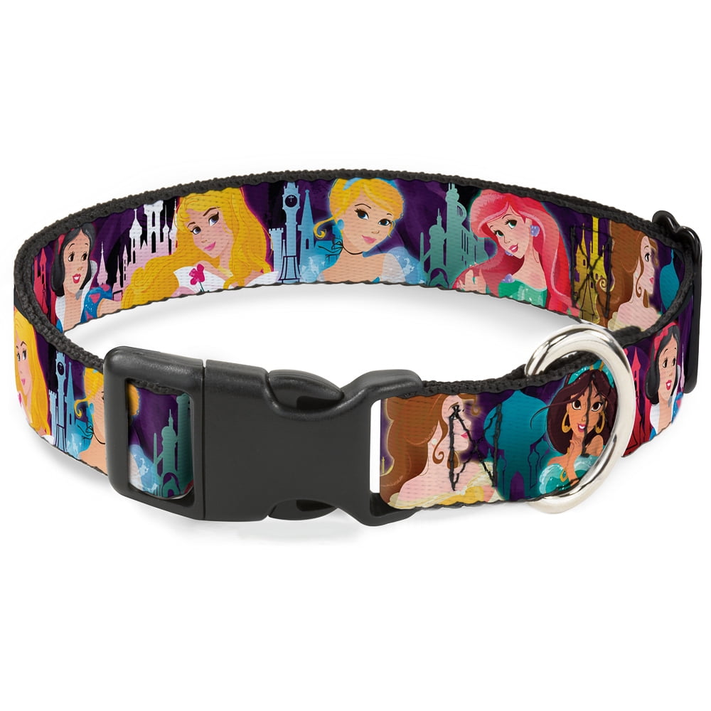 Disney Pet Collar, Dog Collar Plastic Buckle, Disney Princess Poses ...