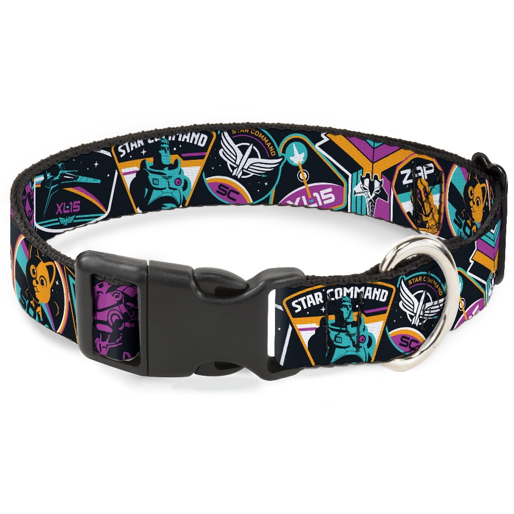 Disney Pet Collar, Dog Collar Plastic Buckle, Lightyear Mission Patches ...