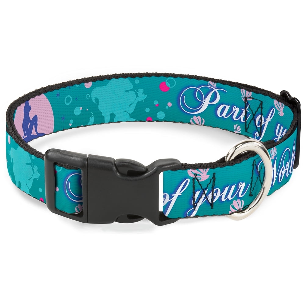 Disney Pet Collar, Dog Collar Plastic Buckle, Little Mermaid Silhouette ...