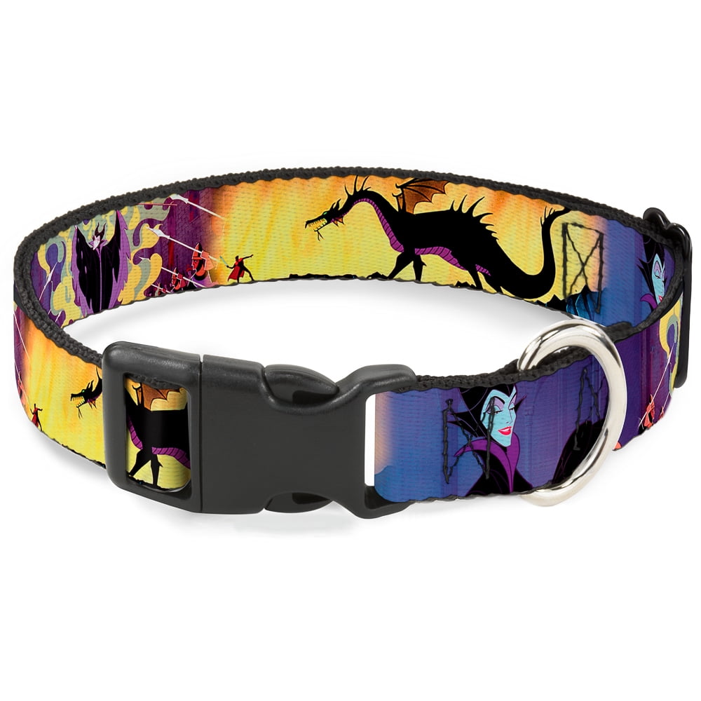 Disney Pet Collar, Dog Collar Plastic Buckle, Maleficent Poses, 20 to ...