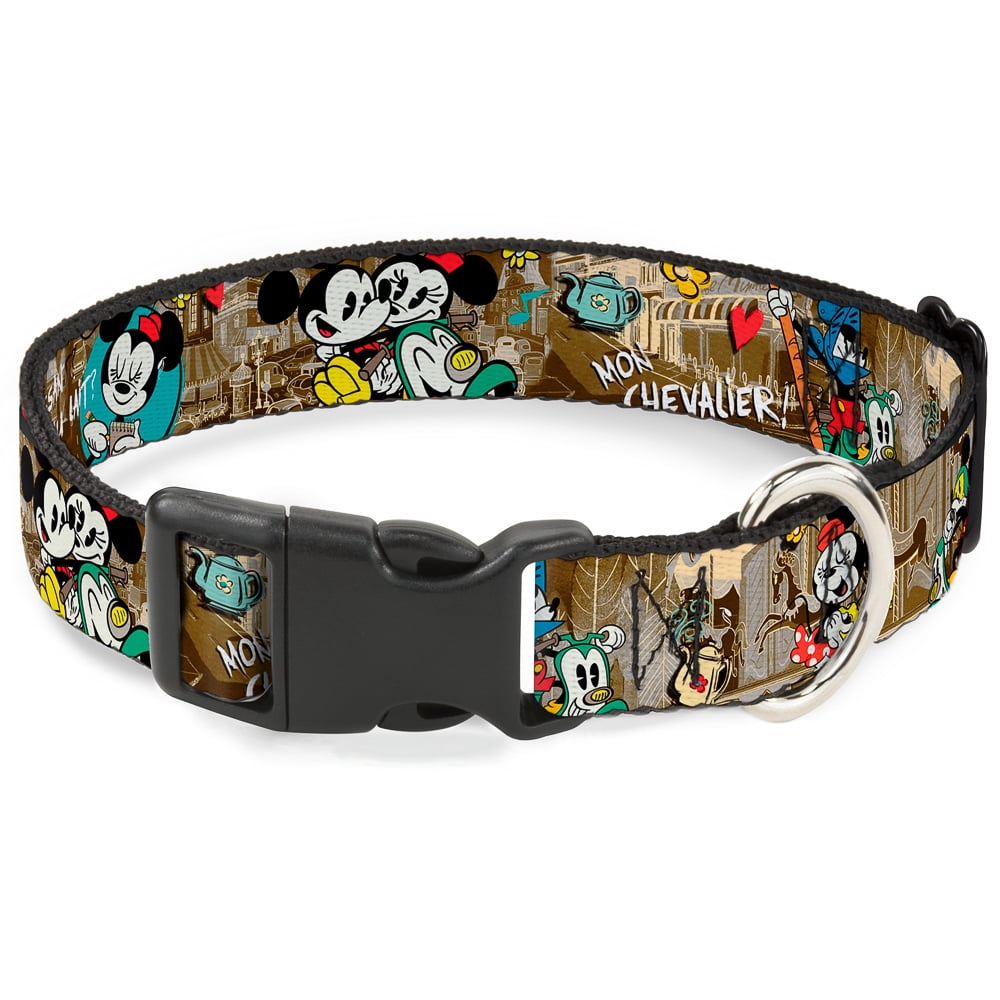 Disney Pet Collar, Dog Collar Plastic Buckle, Mickey Minnie Croissant ...