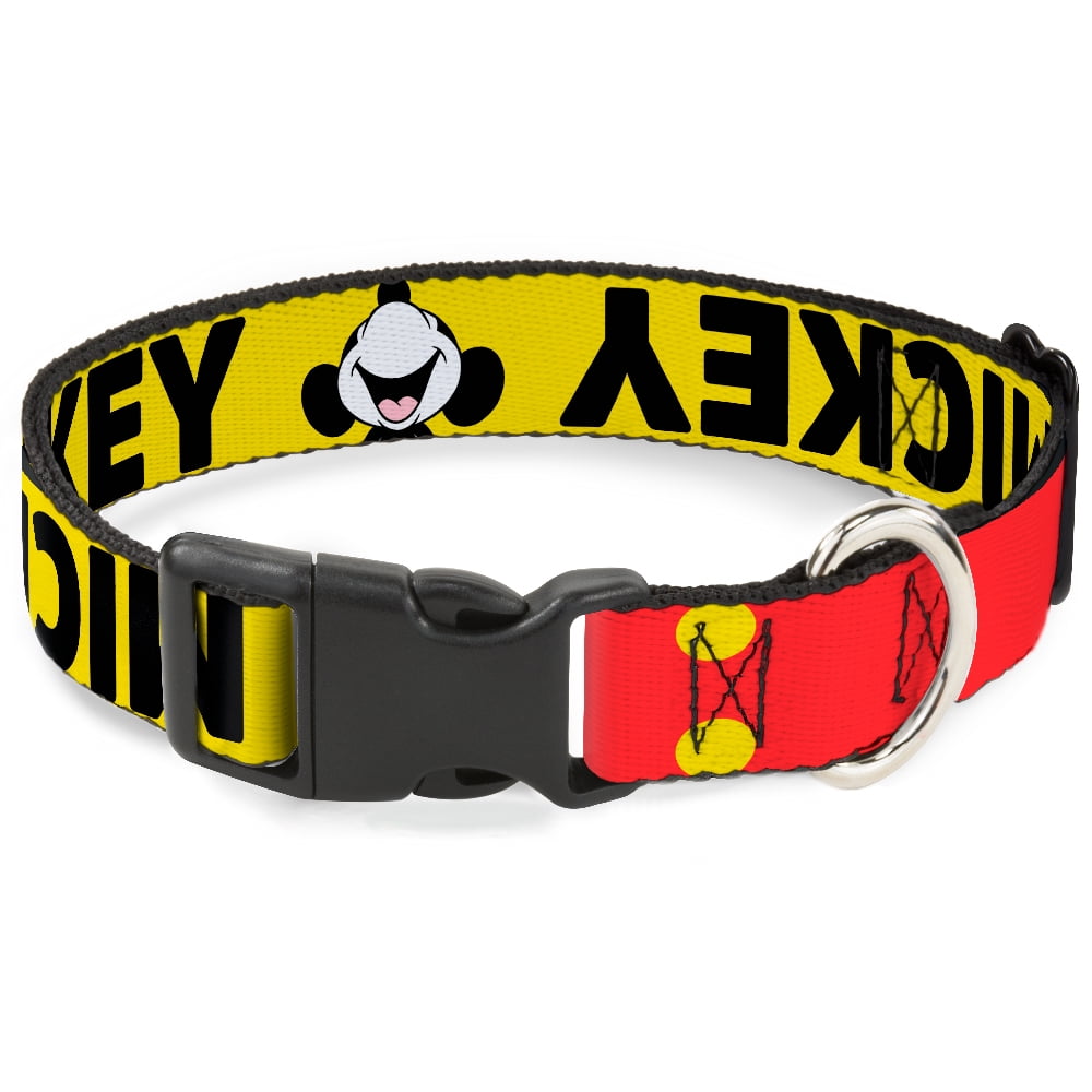 Disney Pet Collar, Dog Collar Plastic Buckle, Mickey Smiling Up Pose ...