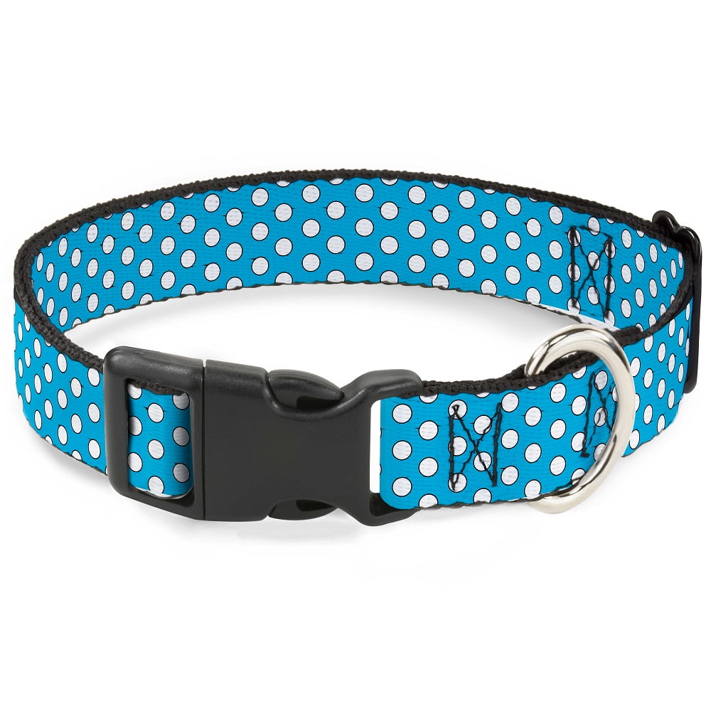 Disney Pet Collar, Dog Collar Plastic Buckle, Minnie Mouse Dots Blue ...