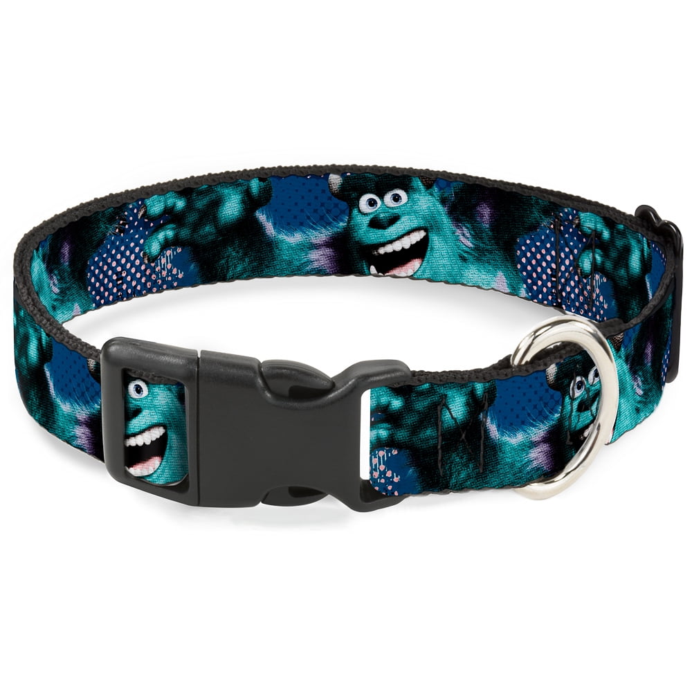 Disney Pet Collar, Dog Collar Plastic Buckle, Sulley Scare Pose Dots ...