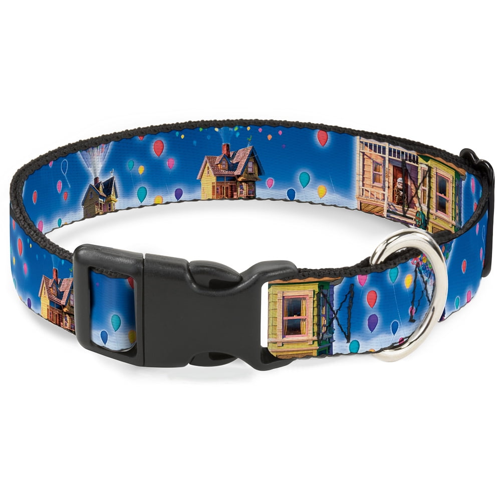 Disney Pet Collar, Dog Collar Plastic Buckle, Up Carl on Porch Flying ...