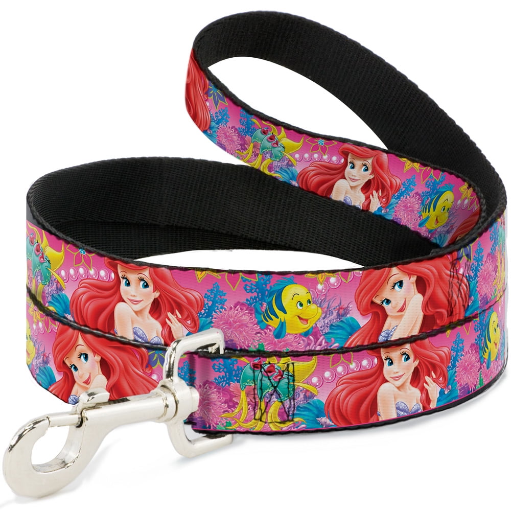 Disney Pet Leash, Dog Leash, Ariel Flounder Fish Trio Poses Pinks, 6 ...