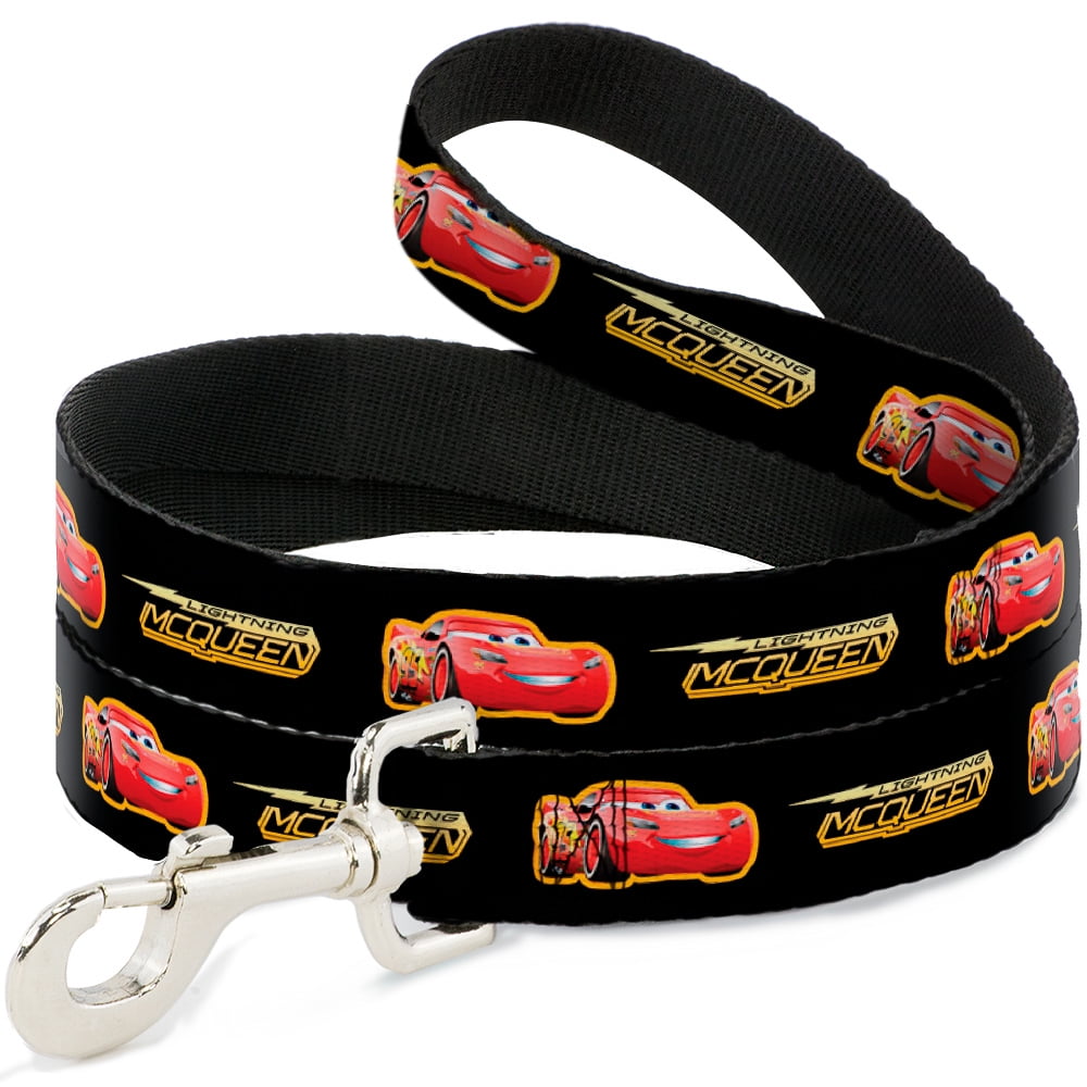Disney Pet Leash, Dog Leash, Cars 3 Lightning Mcqueen Pose Bolt Black ...