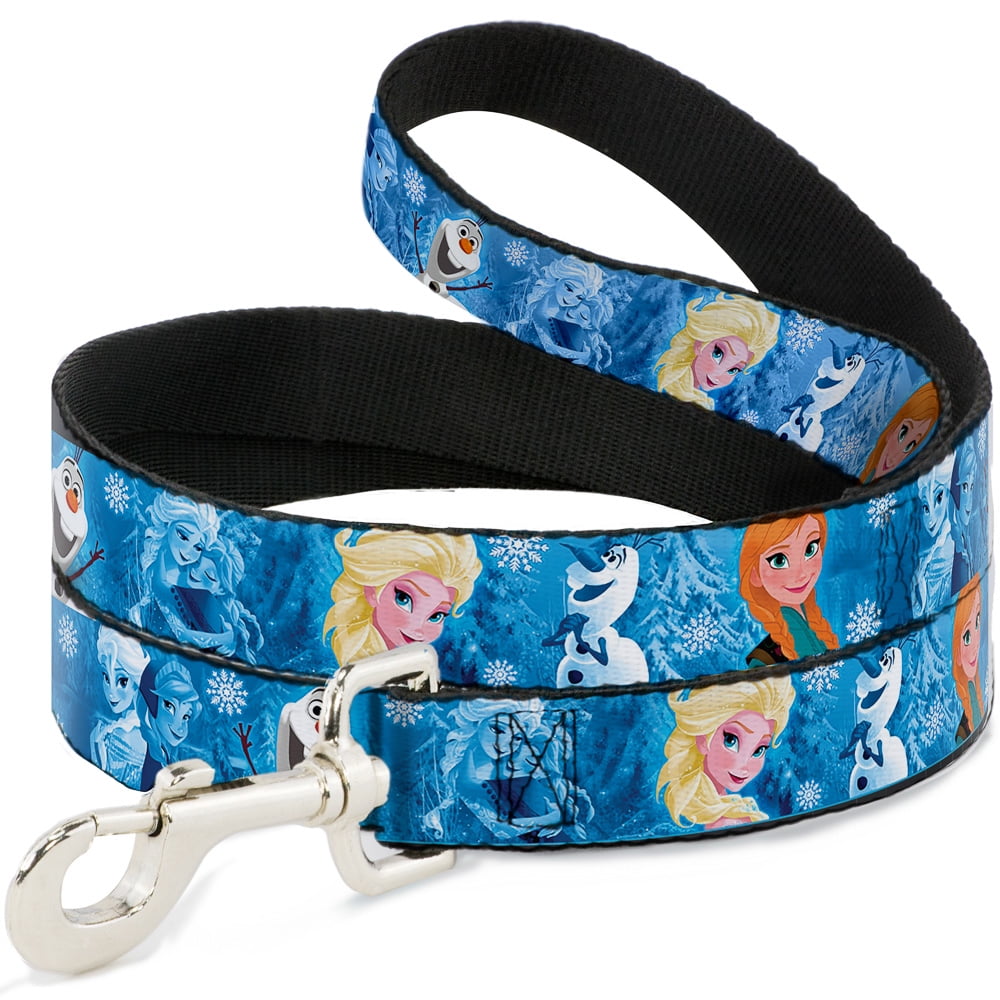 Disney Pet Leash, Dog Leash, Frozen Character Poses Blues, 4 Feet Long ...