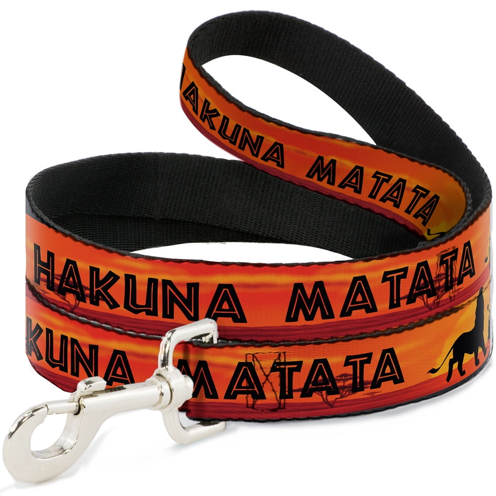 Disney Pet Leash, Dog Leash, Lion King Hakuna Matata Sunset Oranges ...