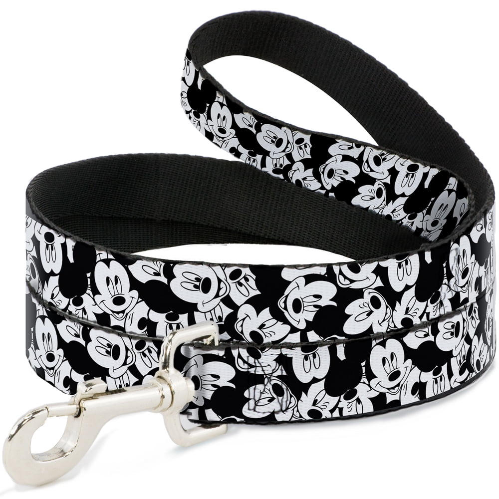 Disney Pet Leash, Dog Leash, Mickey Mouse Expressions Stacked White ...