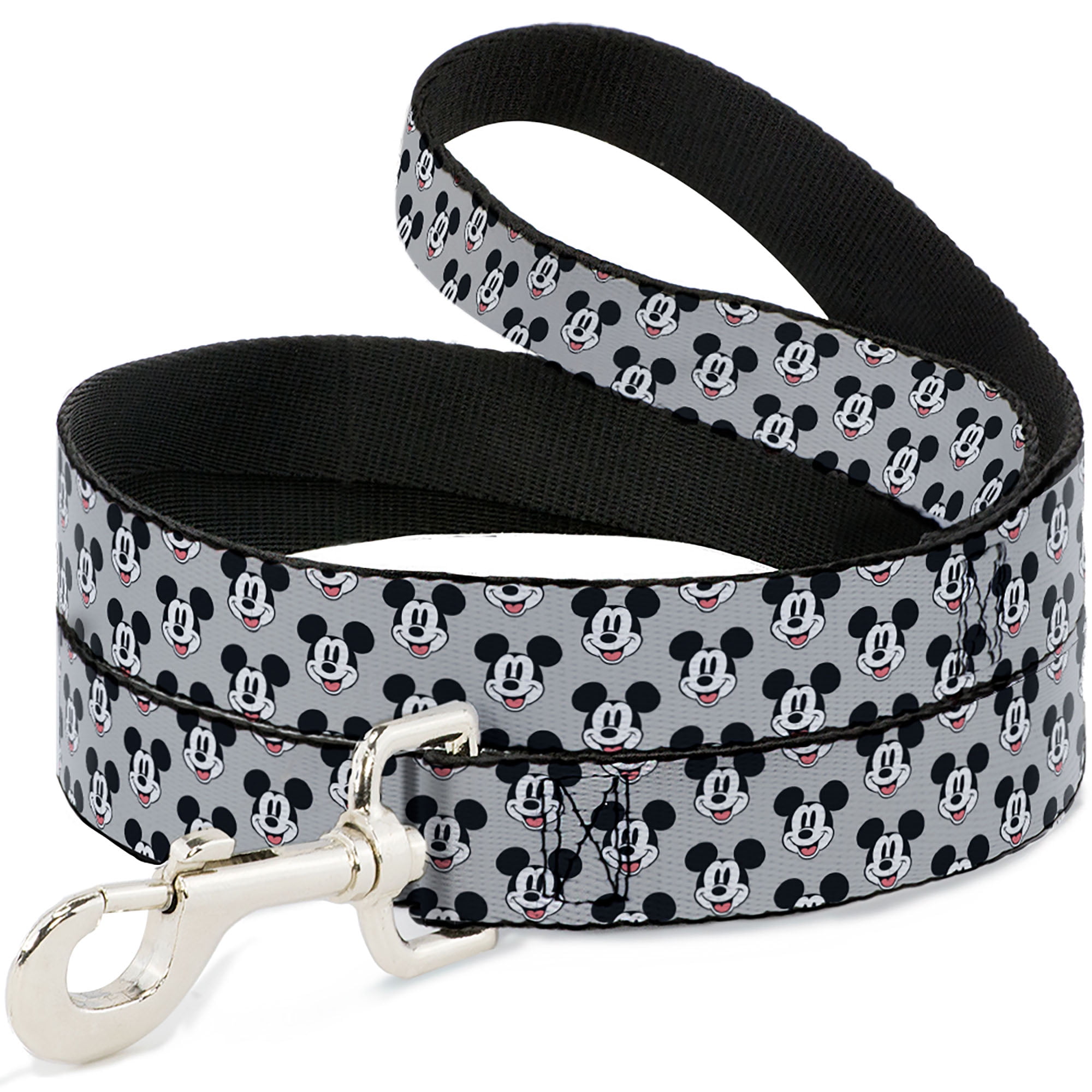 Disney Pet Leash, Dog Leash, Mickey Mouse Smiling Face Monogram Gray, 4 ...