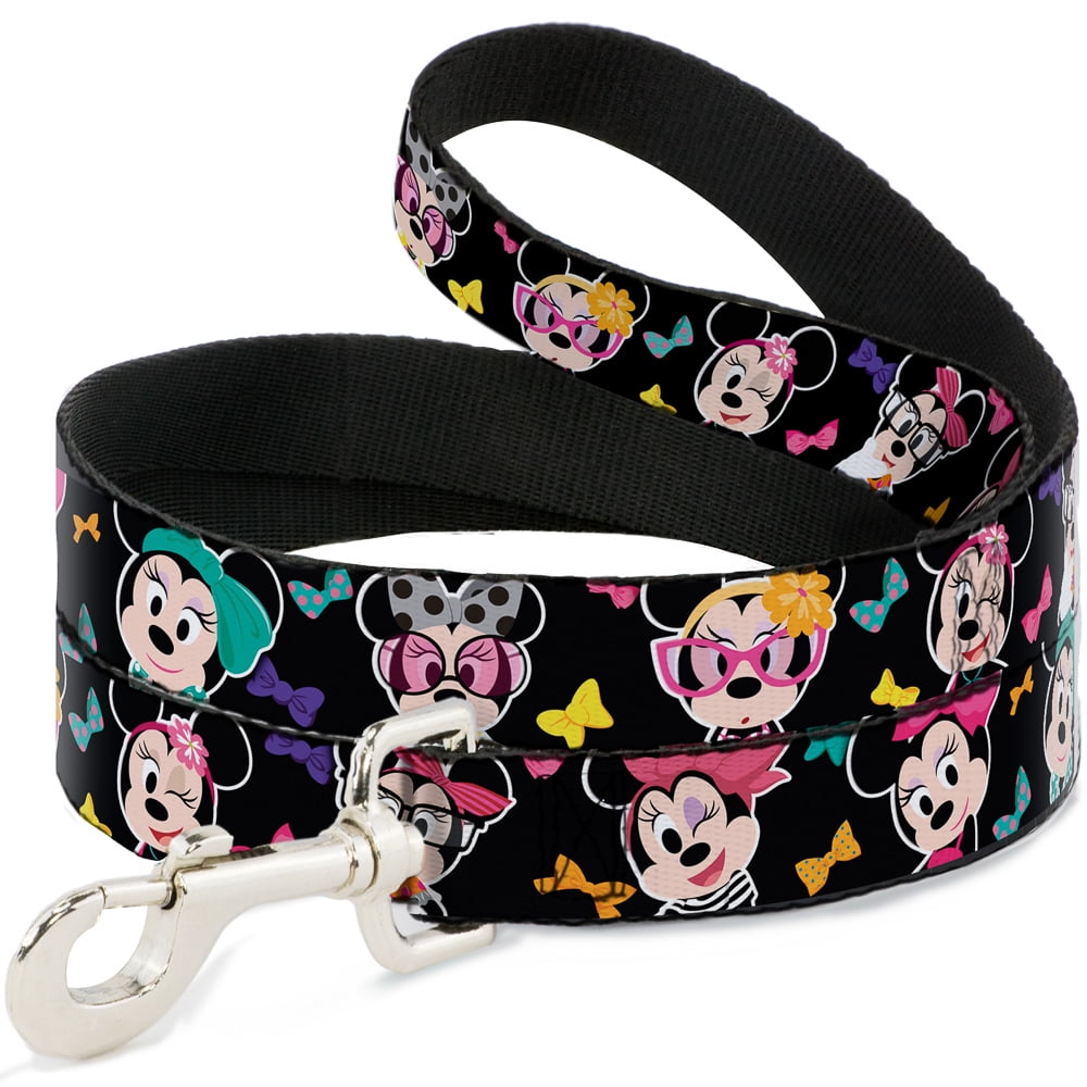 Disney Pet Leash, Dog Leash, Mini Minnie Expressions Bows Black Multi ...