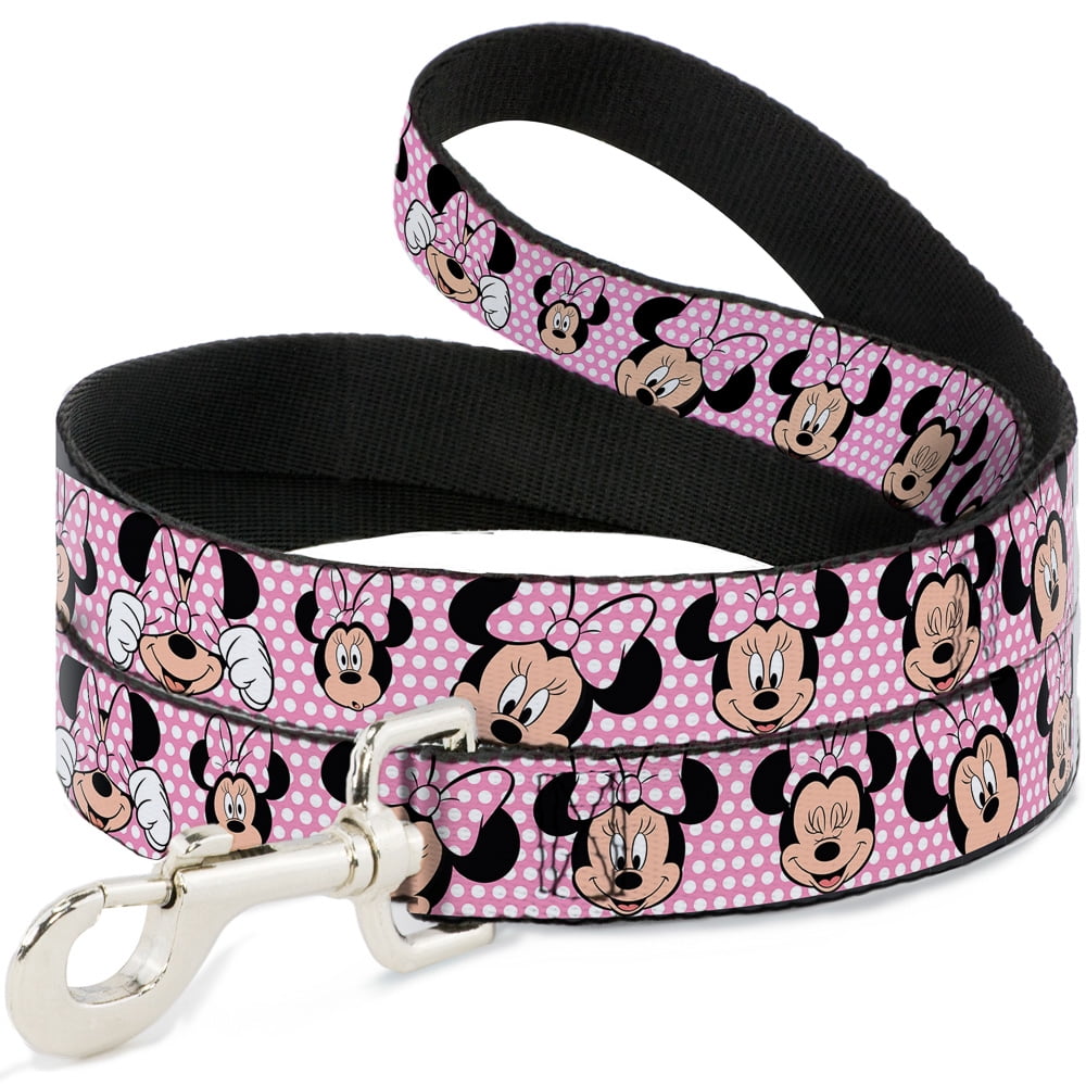 Disney Pet Leash, Dog Leash, Minnie Mouse Expressions Polka Dot Pink ...