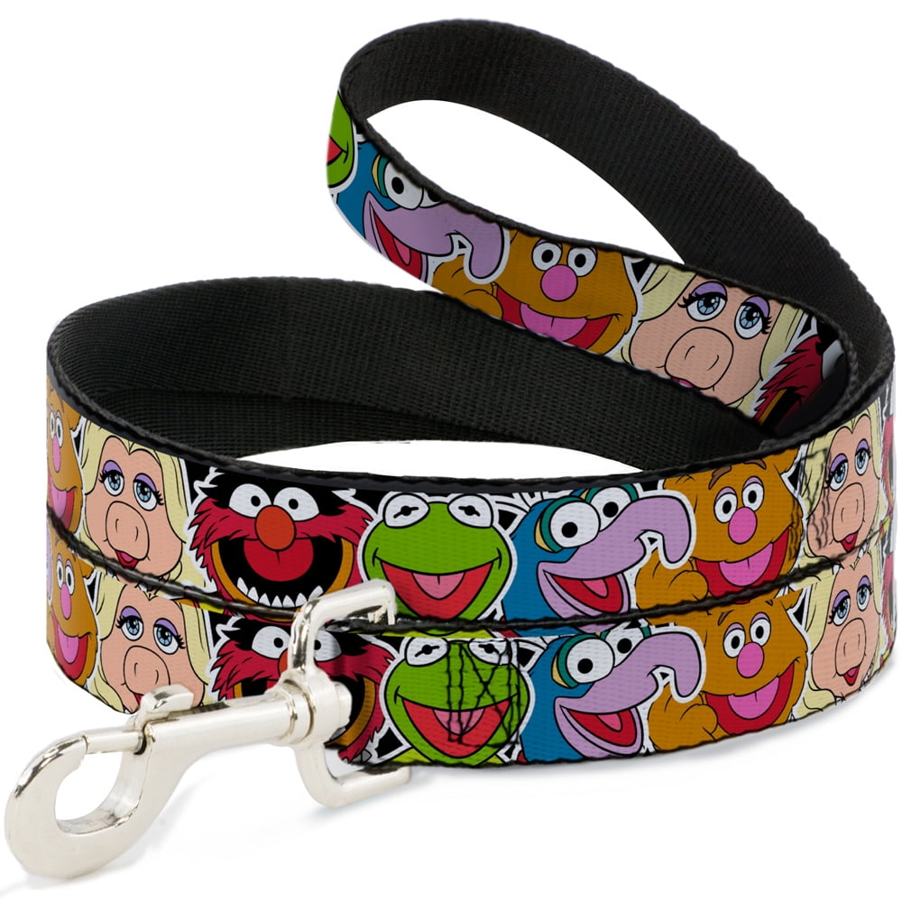 Disney Pet Leash, Dog Leash, Muppets Faces Close Up Black, 4 Feet Long ...