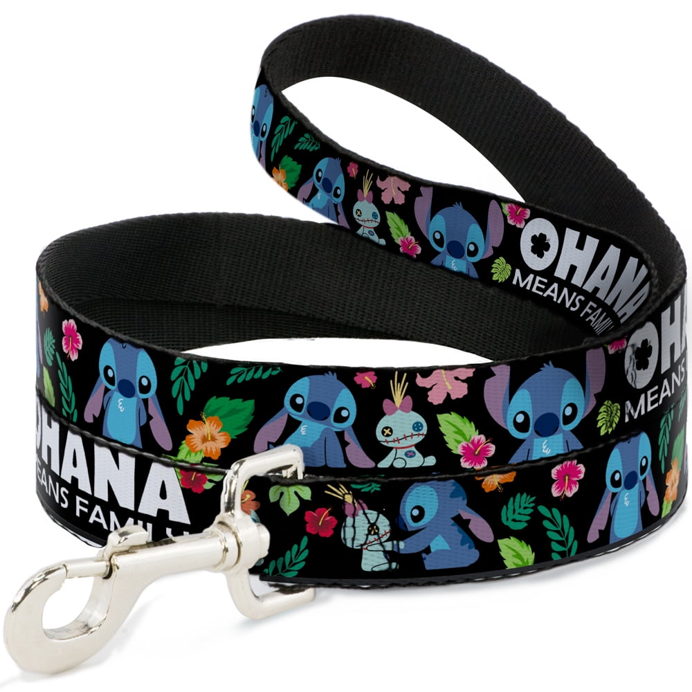Disney Pet Leash, Dog Leash, Ohana Means Family Stitch Scrump Poses ...