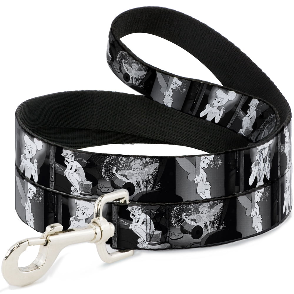 Disney Pet Leash, Dog Leash, Tinker Bell Scenes Black White, 4 Feet ...