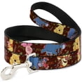 Disney Pet Leash, Dog Leash, Winnie The Pooh Character Poses, 4 Feet ...