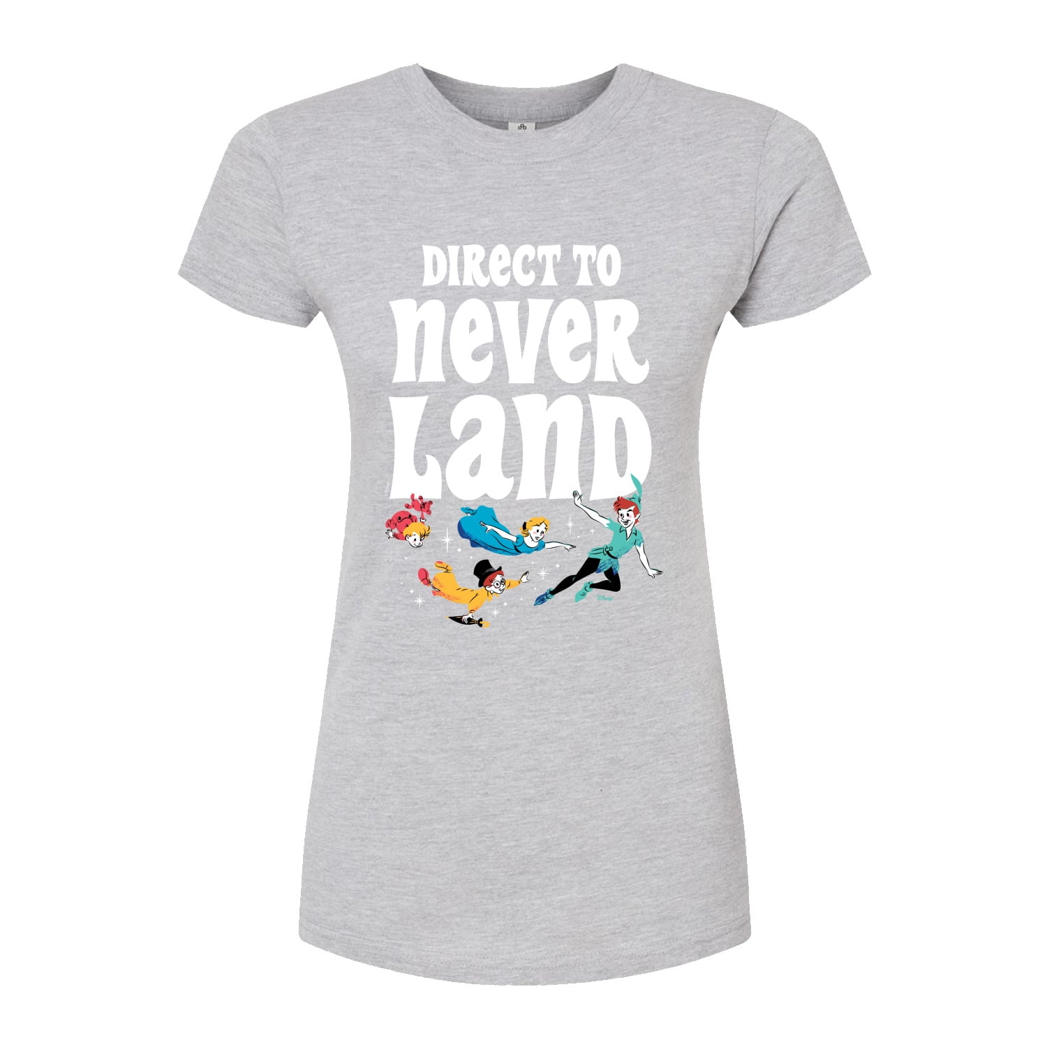 Disney - Peter Pan - Direct to Never Land - Juniors Fitted Graphic T ...