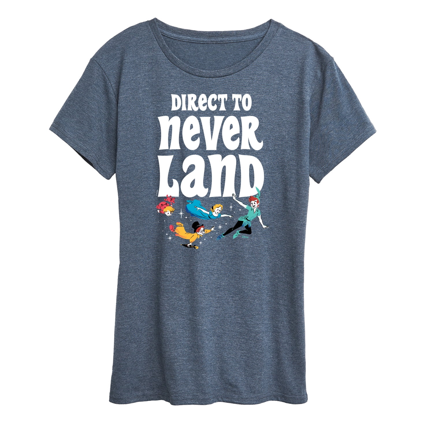 Disney - Peter Pan - Direct to Never Land - Women's Short Sleeve ...