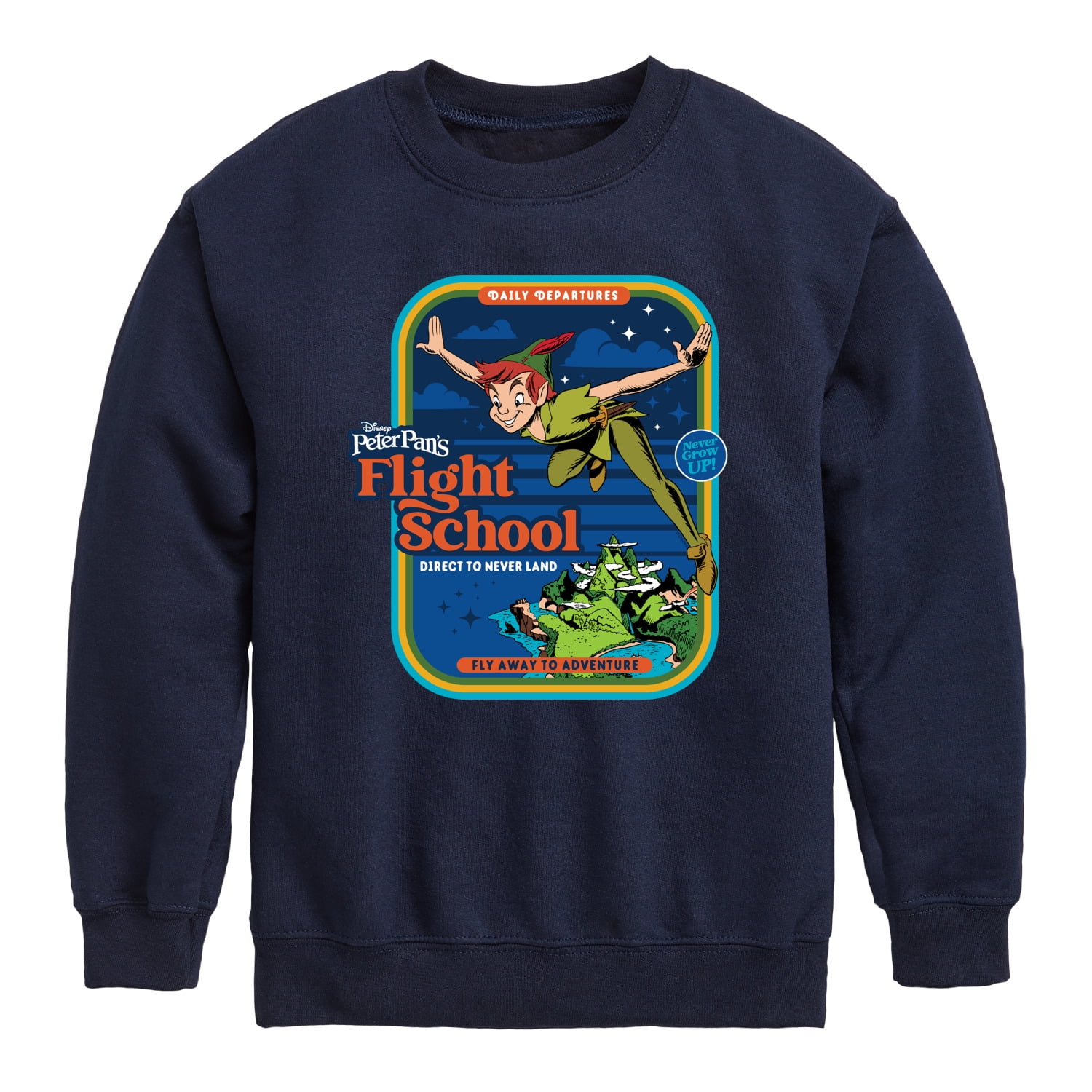 Disney - Peter Pan - Flight School - Fly Away to Adventure - Toddler And Youth Crewneck Fleece ...