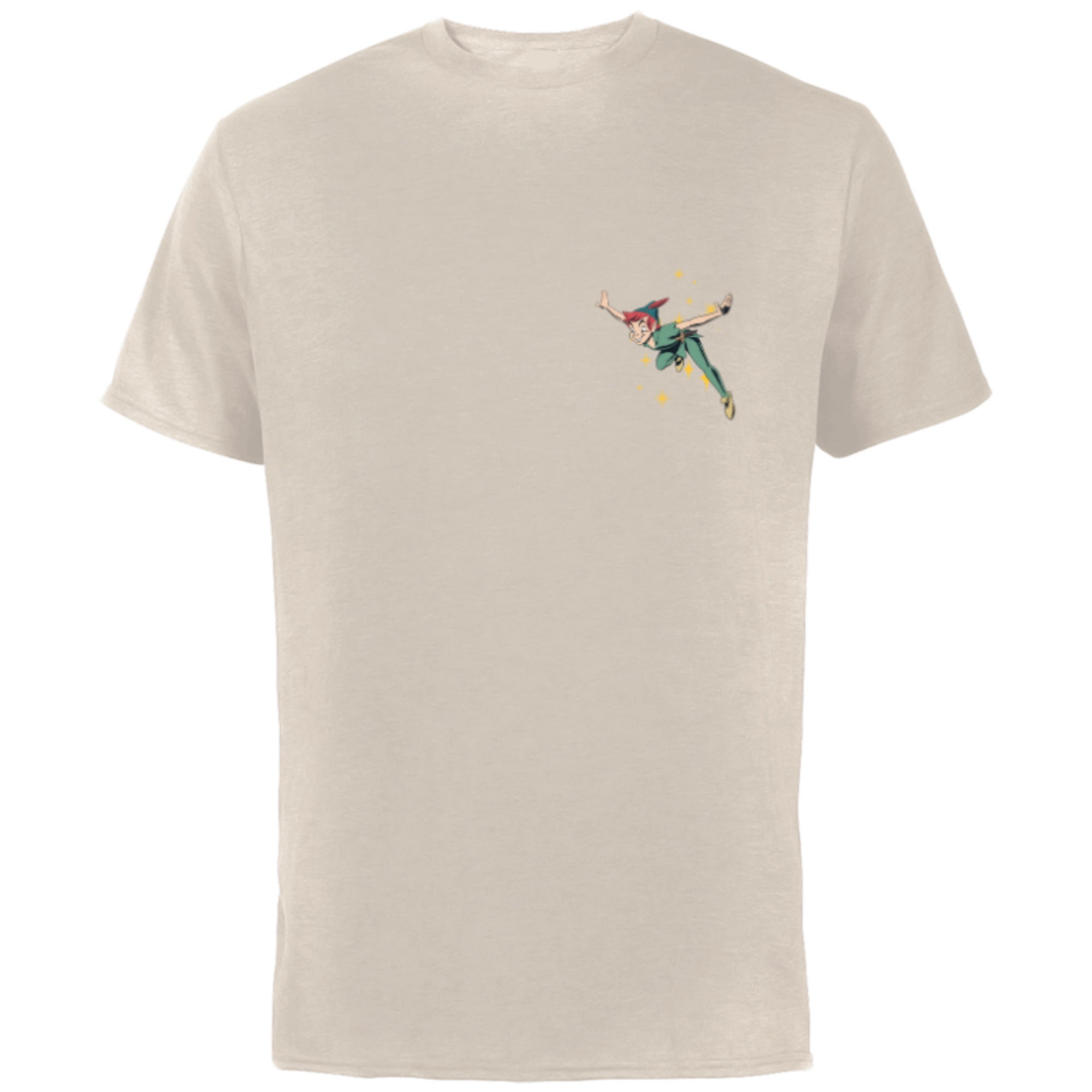 Disney Peter Pan Flying with Pixie Dust - Short Sleeve Cotton T-Shirt for Adults - Customized ...