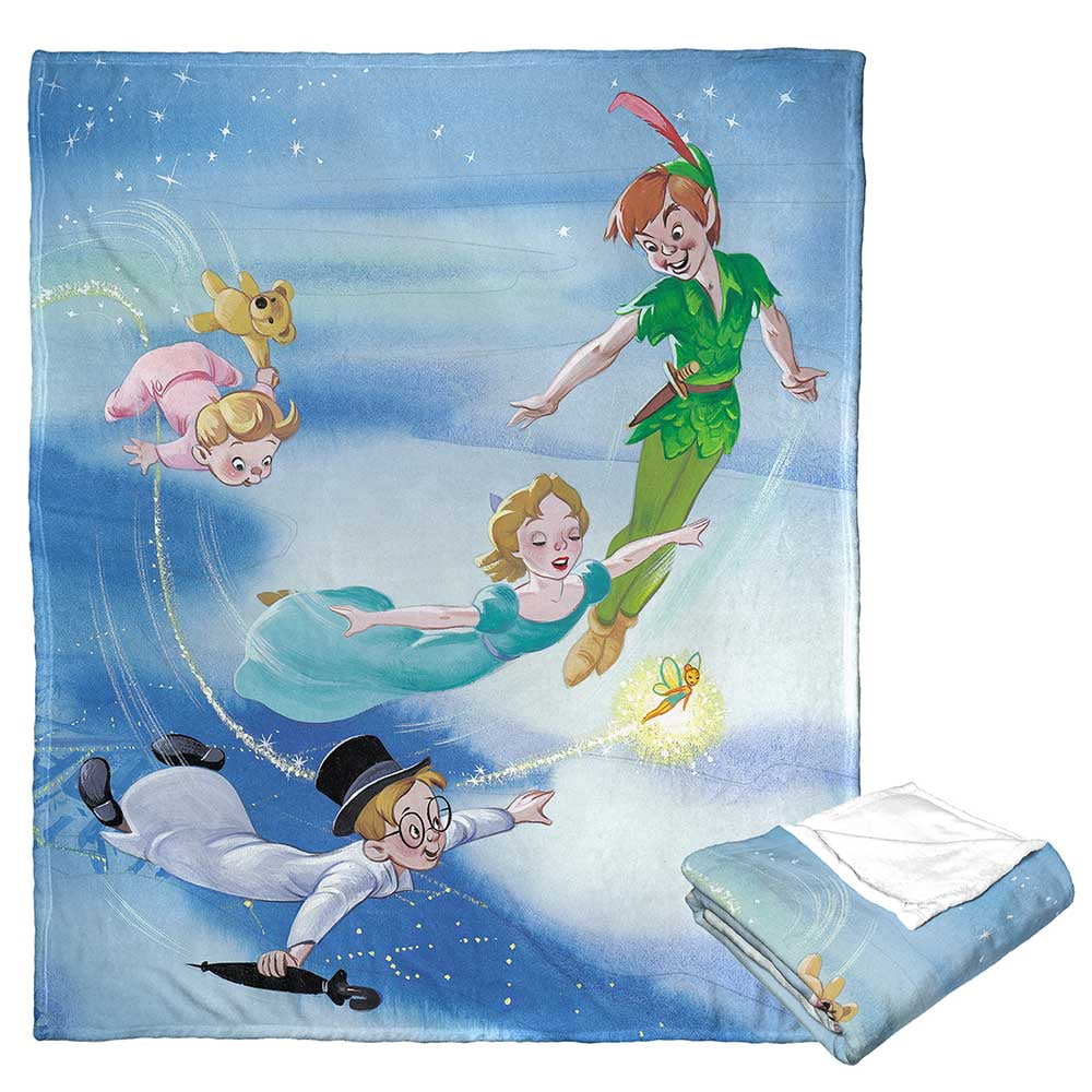 Disney Peter Pan Golden Book Peter Silk Touch Throw Blanket, 50 x 60 ...