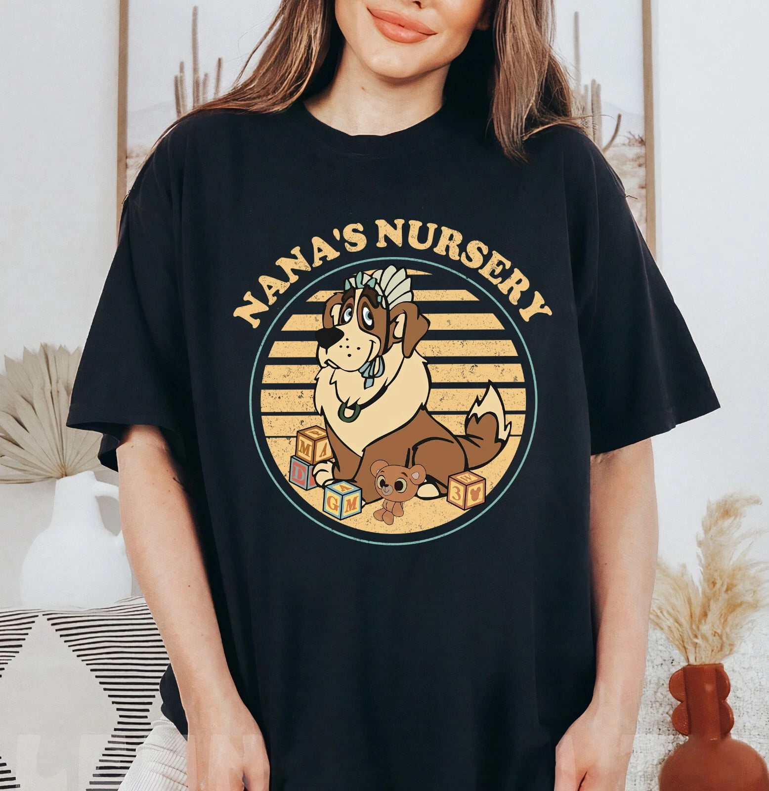 Disney Peter Pan Nanas Nursery Caring New Foundland Dog Companion T ...