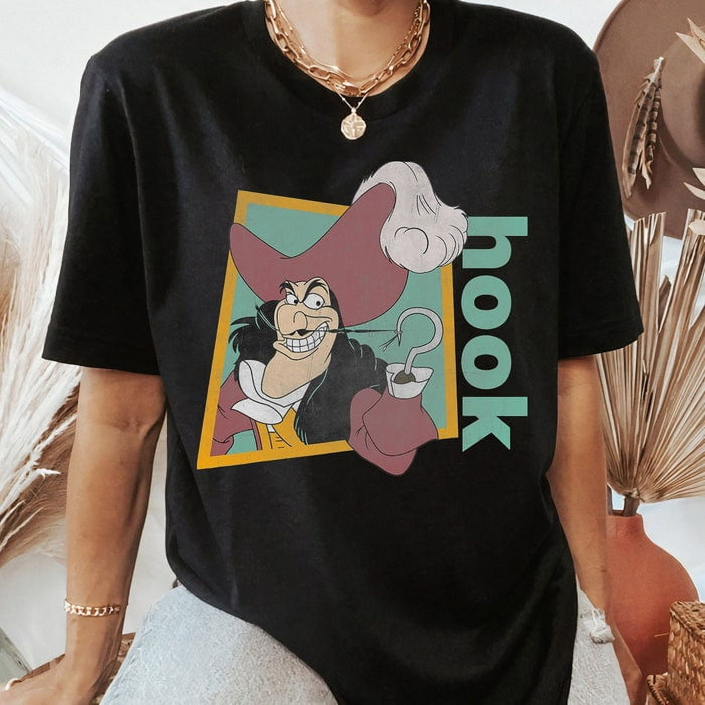 Disney Peter Pan Retro Captain Hook Smirking Shirt, Disney Family ...