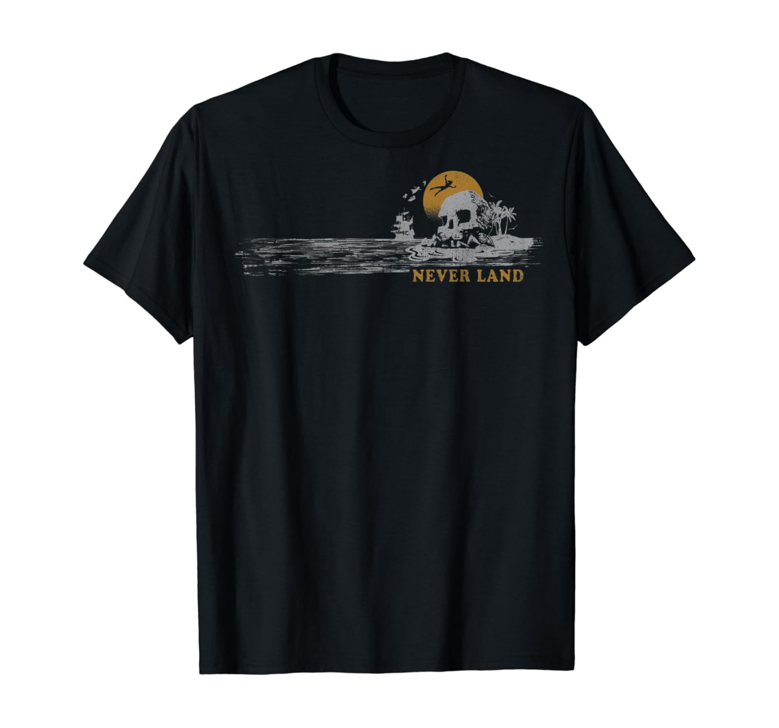 Disney Peter Pan Skull Rock Never Land Sunset T-Shirt - Walmart.com