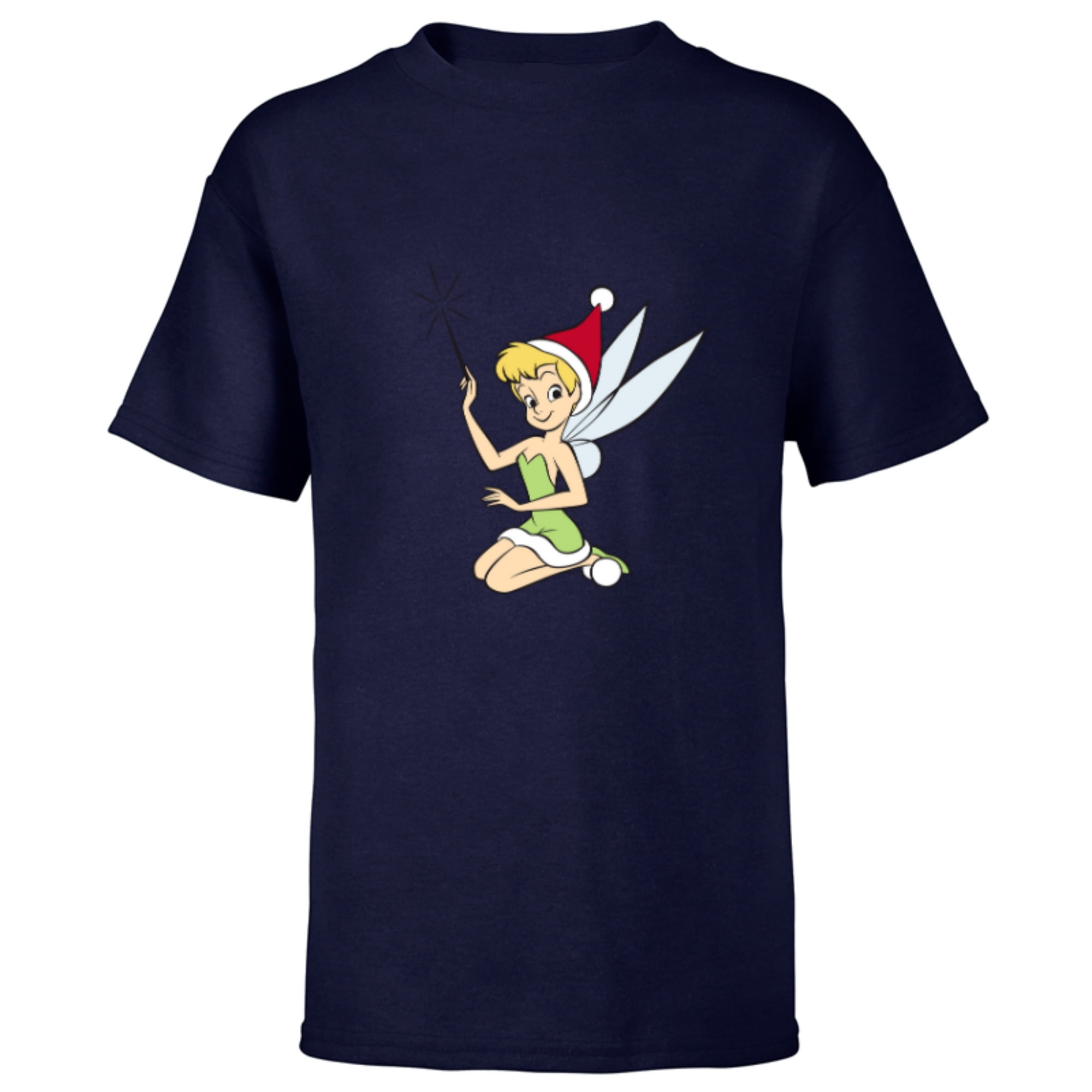 Disney Peter Pan Tinker Bell Christmas Fairy Santa Hat - Short Sleeve T ...