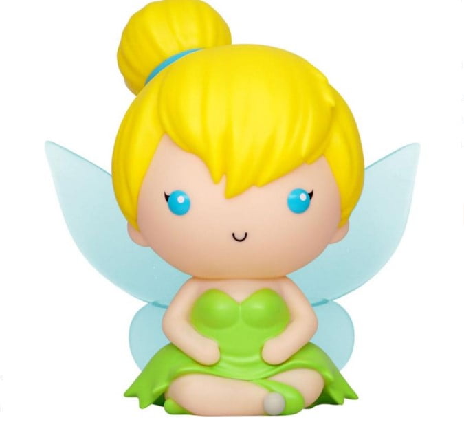 Disney - Peter Pan Tinker Bell Figural Coin Bank PVC 8" - Monogram ...