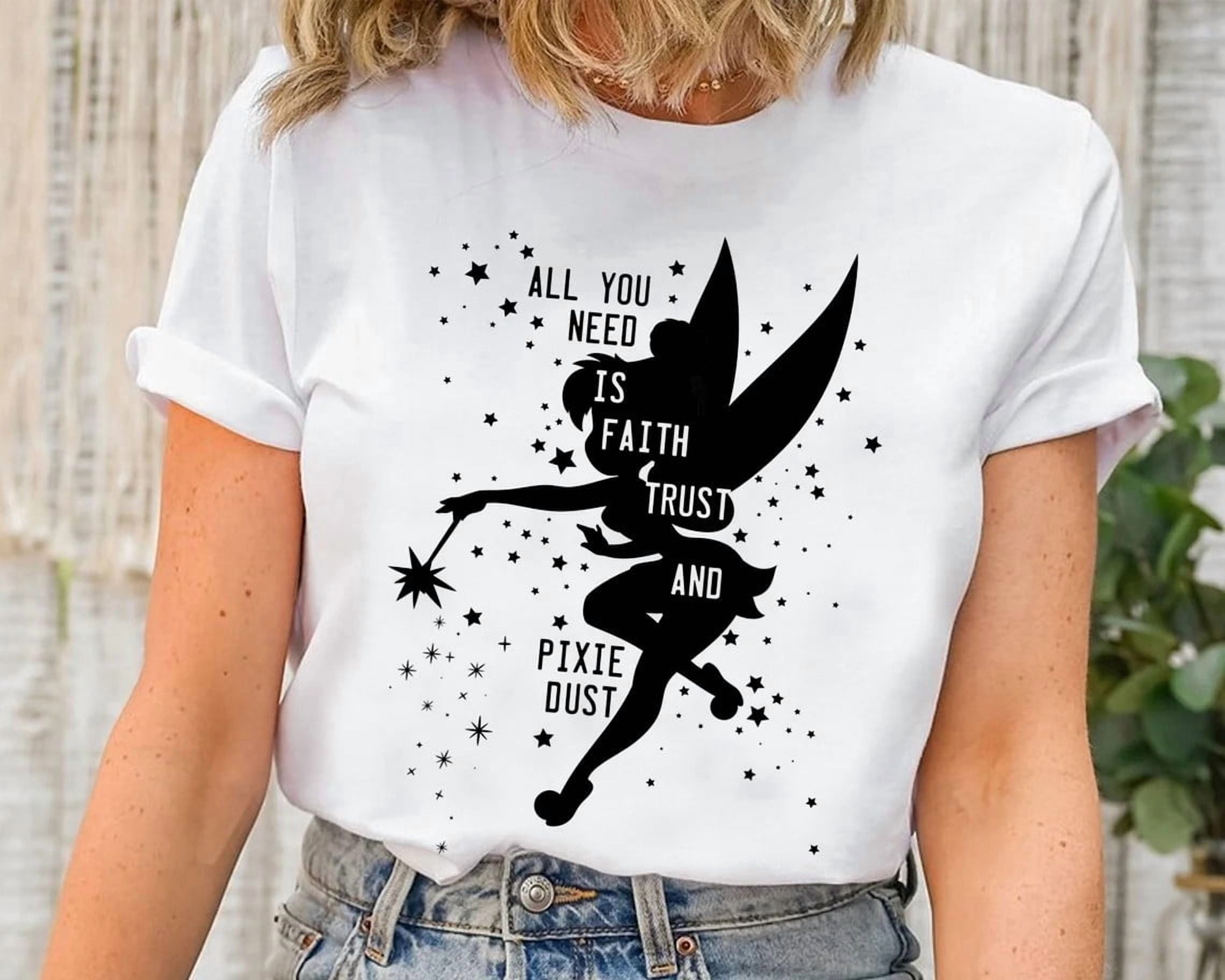Disney Peter Pan Tinker Bell Silhouette Flying Pixie Dust Neverland ...