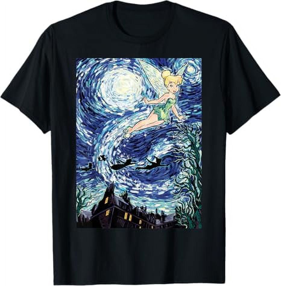 Disney Peter Pan Tinker Bell Starry Night Portrait T-Shirt - Walmart.com