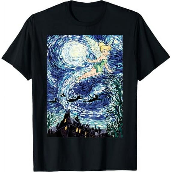 Disney Peter Pan Tinker Bell Starry Night Portrait T-Shirt - Walmart.com