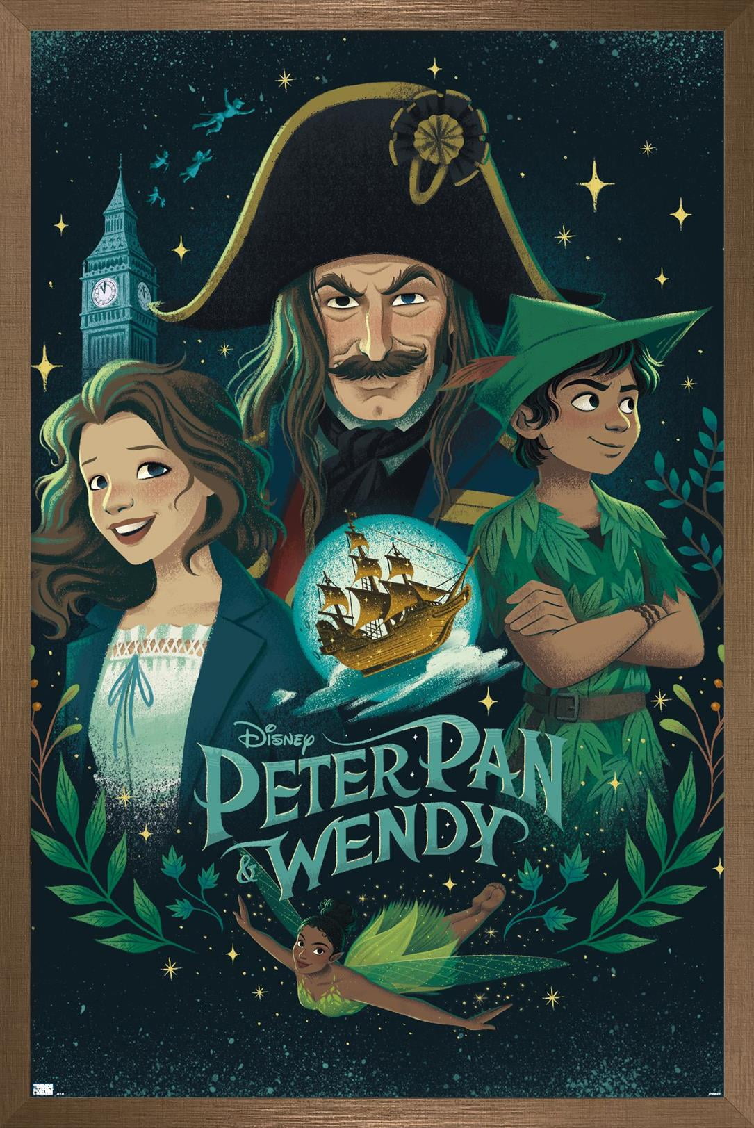 Disney Peter Pan & Wendy - Collage Wall Poster, 22.375" x 34" Framed ...