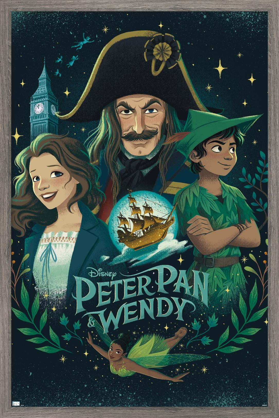 Disney Peter Pan & Wendy - Collage Wall Poster, 22.375" x 34" Framed ...