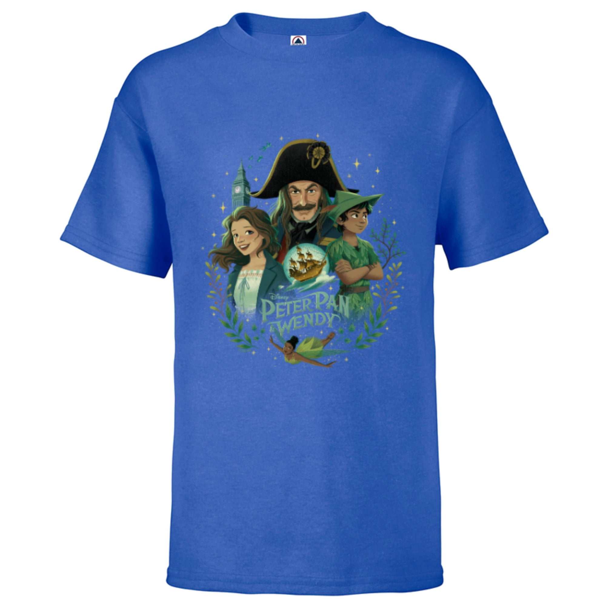 Disney Peter Pan & Wendy Illustrated Characters Disney+ - Short Sleeve ...