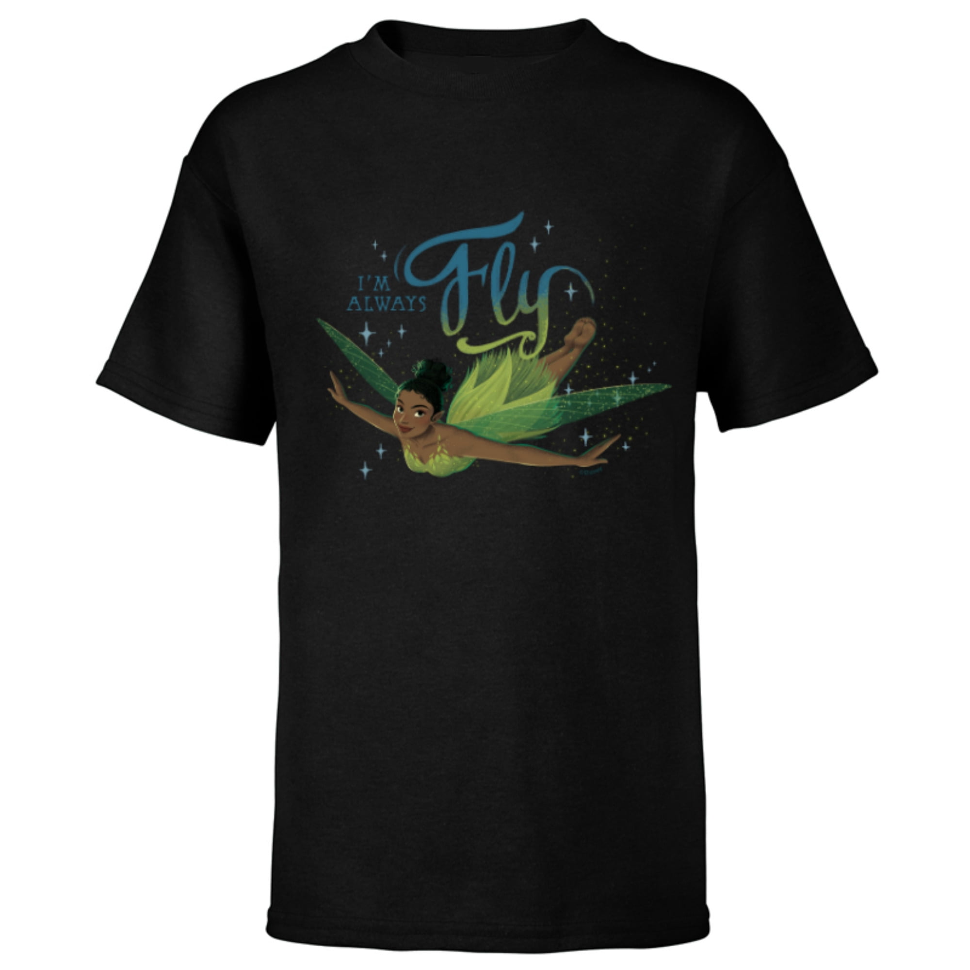 Disney Peter Pan & Wendy Tinker Bell I’m Always Fly Disney+ - Short Sleeve T-Shirt for Kids ...