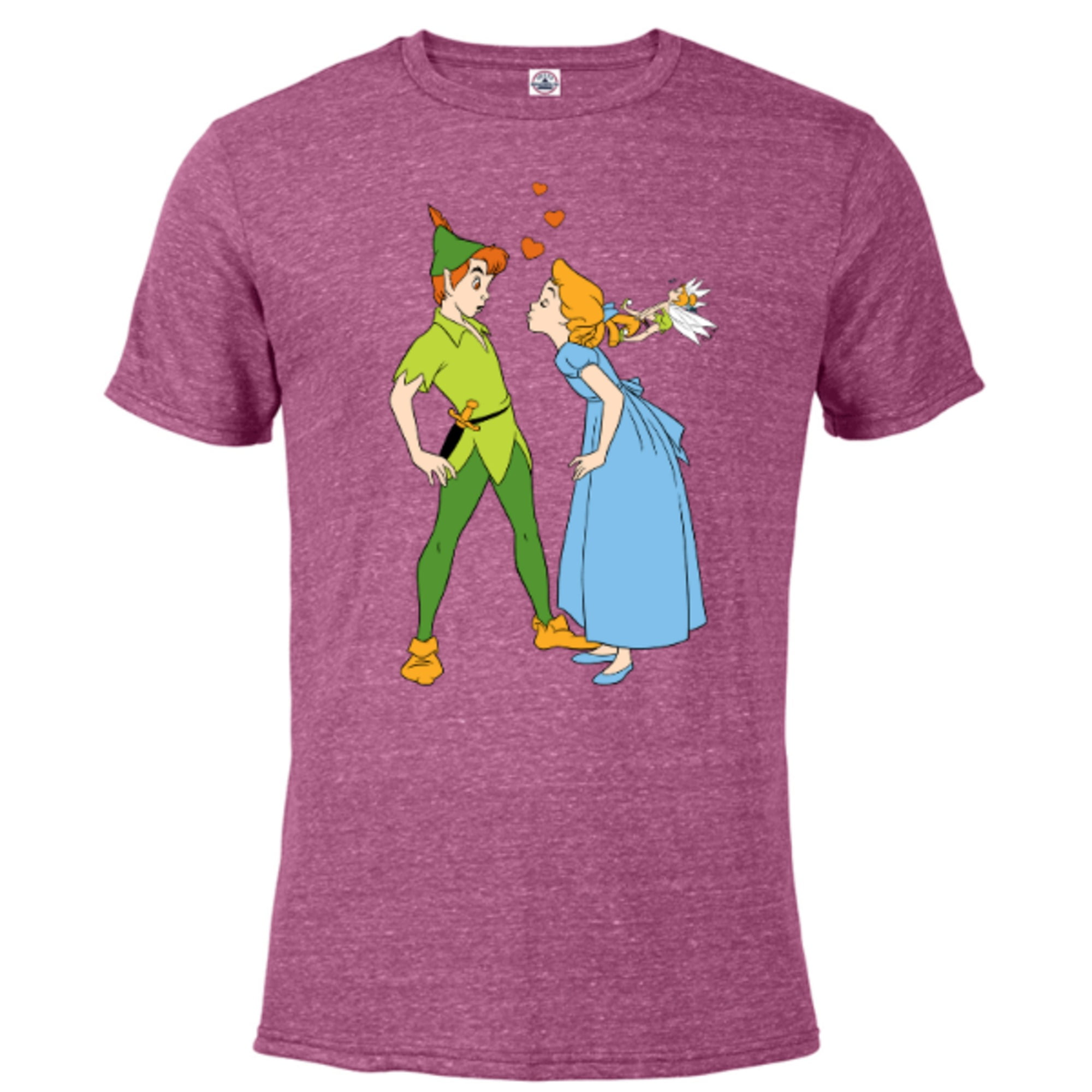 Disney Peter Pan and Wendy Darling Kiss Valentine’s Day - Short Sleeve ...