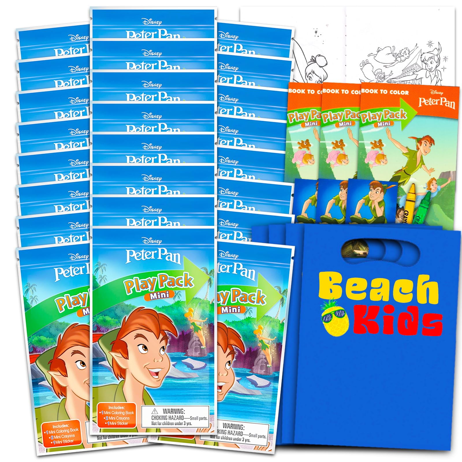 Disney Peter PanITSC and Tinkerbell Mini Party Favors Set Bundle with ...