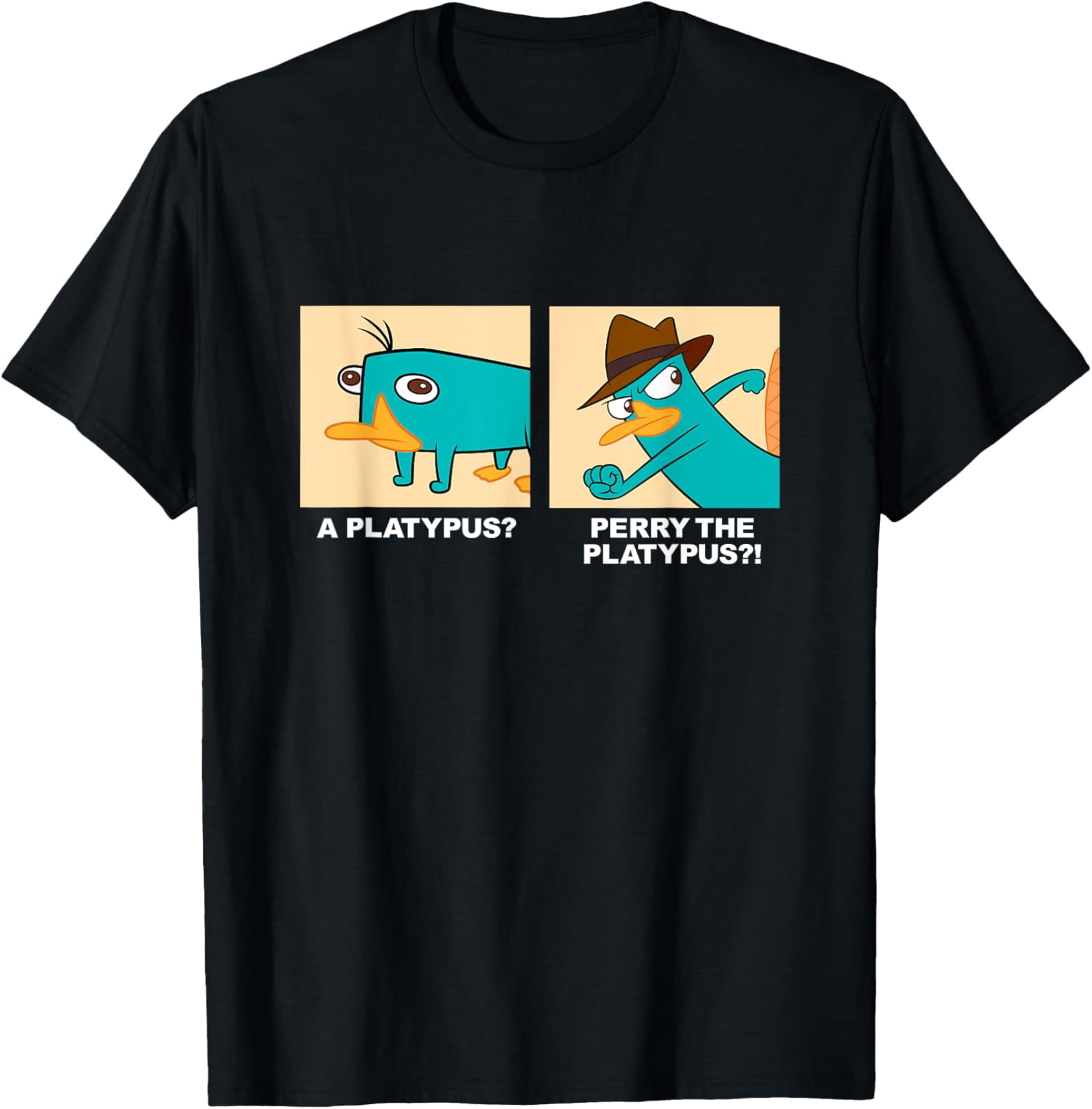 Disney Phineas And Ferb A Platypus? Perry The Platypus?! T-Shirt ...